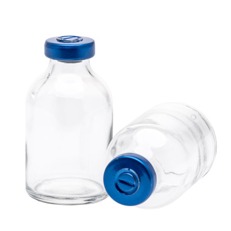 40 x 30ml Clear Glass Vials - Fat